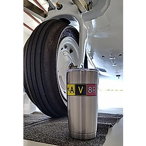 Pilot Expressions AV8R Taxiway Sign Stainless Steel Insulated Tumbler