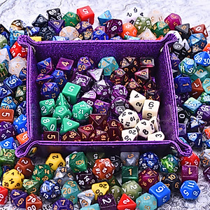 Amiven DND Dice Sets 30 x 7 (210pcs) Polyhedral RPG Dice for Dungeons and Dragons Tabletop Role Playing Adventure Games, with a Large Drawstring Bag
