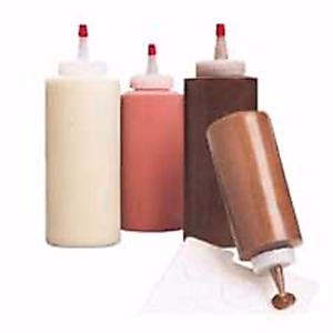 Wilton Mini Squeeze Bottles, 6 oz., 2-Piece, Plastic