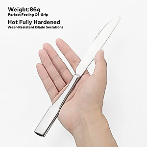 Alata Kate 20-Piece Silverware Set Stainless Steel Flatware Set,Service for 4,Mirror Polished Cutlery Set,Dishwasher Safe