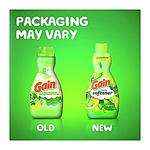 Gain Laundry Fabric Softener Liquid, Original Scent, 41 Fl Oz, 48 Loads, He Compatible, Pack Of 4, (Packaging May Vary)