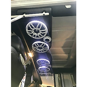 American Soundbar JK/JKU Wrangler Overhead Sound System Empty Enclosure | Jeep Roof Accessory, Enclosure for Speaker, Overhead Sound System Cover (Black)