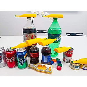 Open Soda & Water Plastic Caps EZ | Bottle Opener | Soup Pull Tab | Arthritis Helpers | Elderly | mO EXTREME | Fridge Magnetic | Ergonomic | Weak Hands Help | Bottle Opener Gift | Magnets-Twist off ez