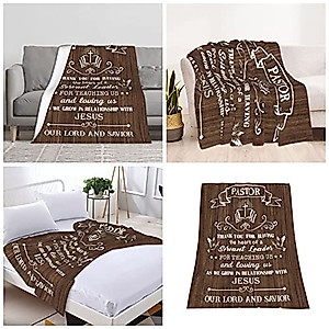 Pastor Appreciation Gifts, Pastor Gifts for Men, Unique Pastor Gifts, Pastor Gifts for Pastors Men, Pastor Gifts Throw Blankets 60x50 Inch