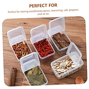 SHOWERORO Small Lightweight Condiment Dispenser Spice Storage Box Seasoning Jar for Home Restaurant