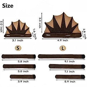 HAICHEN TEC Bearded Dragon Dinosaur Costume Handmade Outfit Felt Apparel Harness for Crested Gecko Chameleon Iguana Reptile