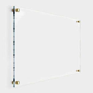 Blank Acrylic Dry Erase Board - Personalized Calendar 2024, Clear Plaque for Wall, Personalized Calendar, Personalized Clear Wall Calendar, Writing Board with Standoffs