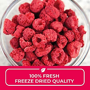 Nutristore Freeze Dried Raspberries | 100% Natural, Healthy Fruit Snacks Bulk | Premium Quality & Crispy Fresh Taste | Emergency Survival Food Supply | #10 Can | 20 Servings | 25 Year Shelf Life