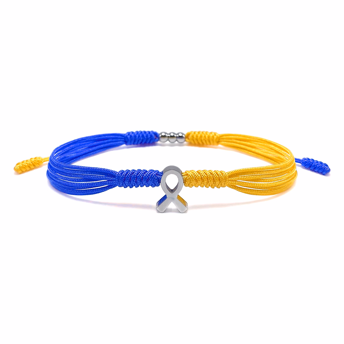 HARACRAFT Down Syndrome Awareness Bracelet, Bracelet For A Cause, Awareness Ribbon Bangle, Health Wristband for Protection Surfer String Bracelet for Men, Women (Down Syndrome)
