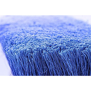 Guttermaster GM-215-8 Blue 8 Inch Oblong Medium Soft Flow Through Brush with Flagged Ends for RV's and Larger Vehicles