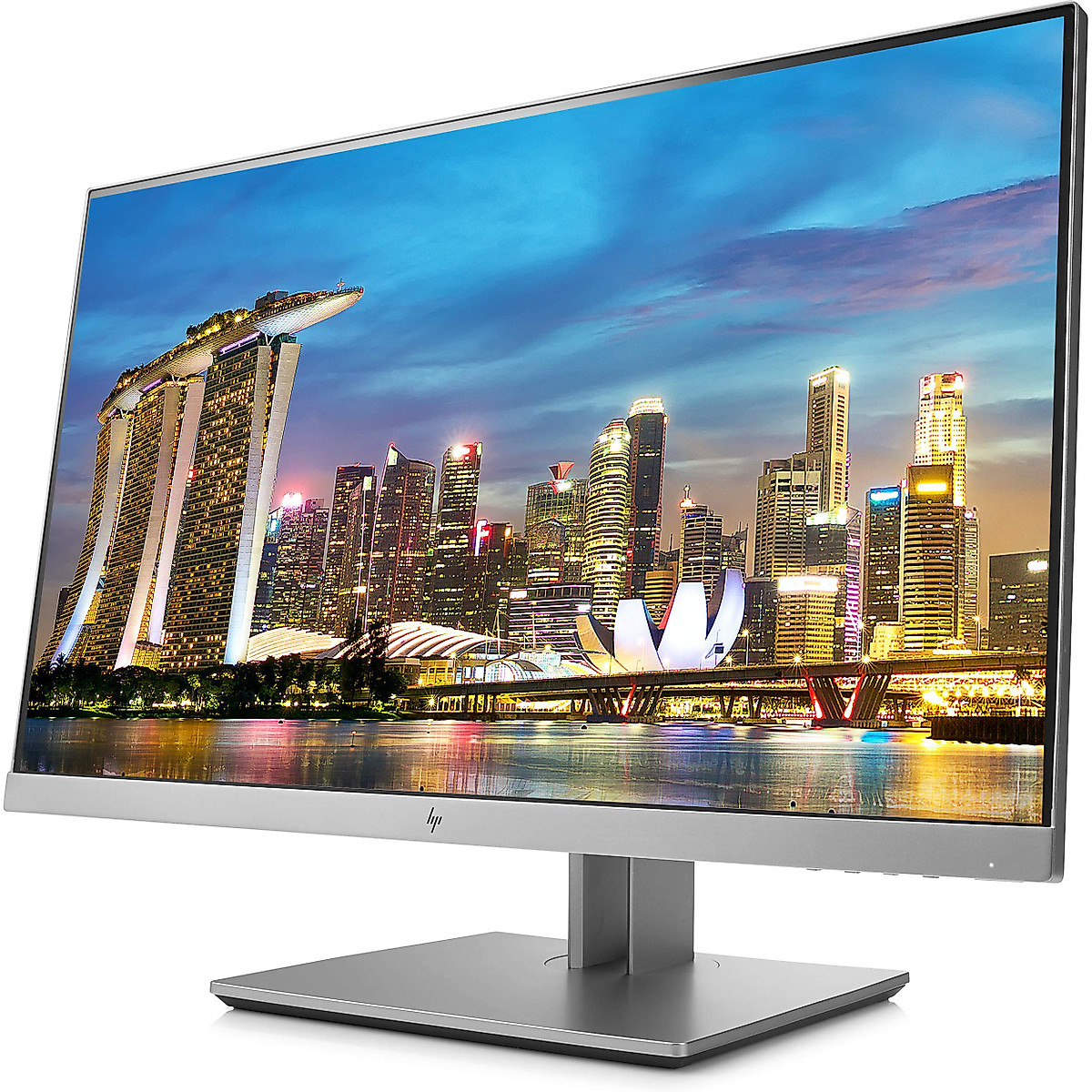 HP EliteDisplay E233 23 Inch 1920 x 1080 (1FH46A8#ABA) Full HD IPS LED Backlit Monitor Bundle with HDMI, VGA, DisplayPort, Gel Mouse Pad, and New Wireless Keyboard and Mouse Combo (Renewed)