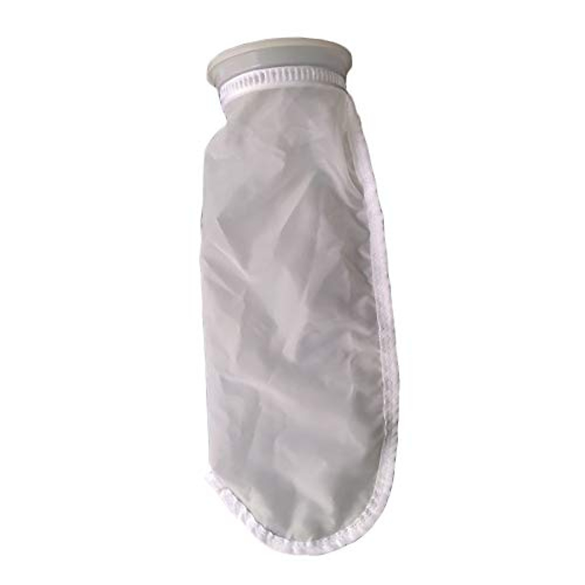 Honritone Nylon Mesh Filter Socks 4 Inch Ring 50/100 / 200/300 Micron - by 15 Inch Long – Aquarium Filter Bags - 2 Pack (50 Micron - 4 x 15 Inch)