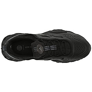 adidas Men's Web Boost Running Shoe, Black/Black Blue Metallic/Grey, 9