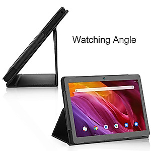 TabSuit Dragon Touch K10 Case 10.1" PU Leather Case Cover Stand for Dragon Touch K10 Notepad K10 10.1 Tablet