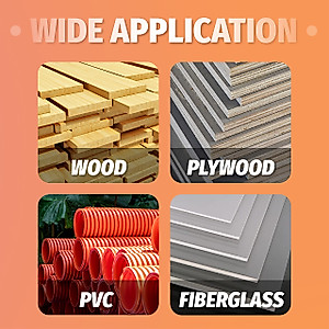 HUHOLE Spade Drill Bit Set, 13PC Flat Drill Bits for Wood, High Carbon Steel Paddle Bit Set with Threaded Tip and Hex Shank, 1/4-Inch to 1-Inch