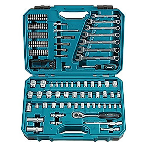 Makita E-06616 120 Piece Maintenance Set Blue/Black