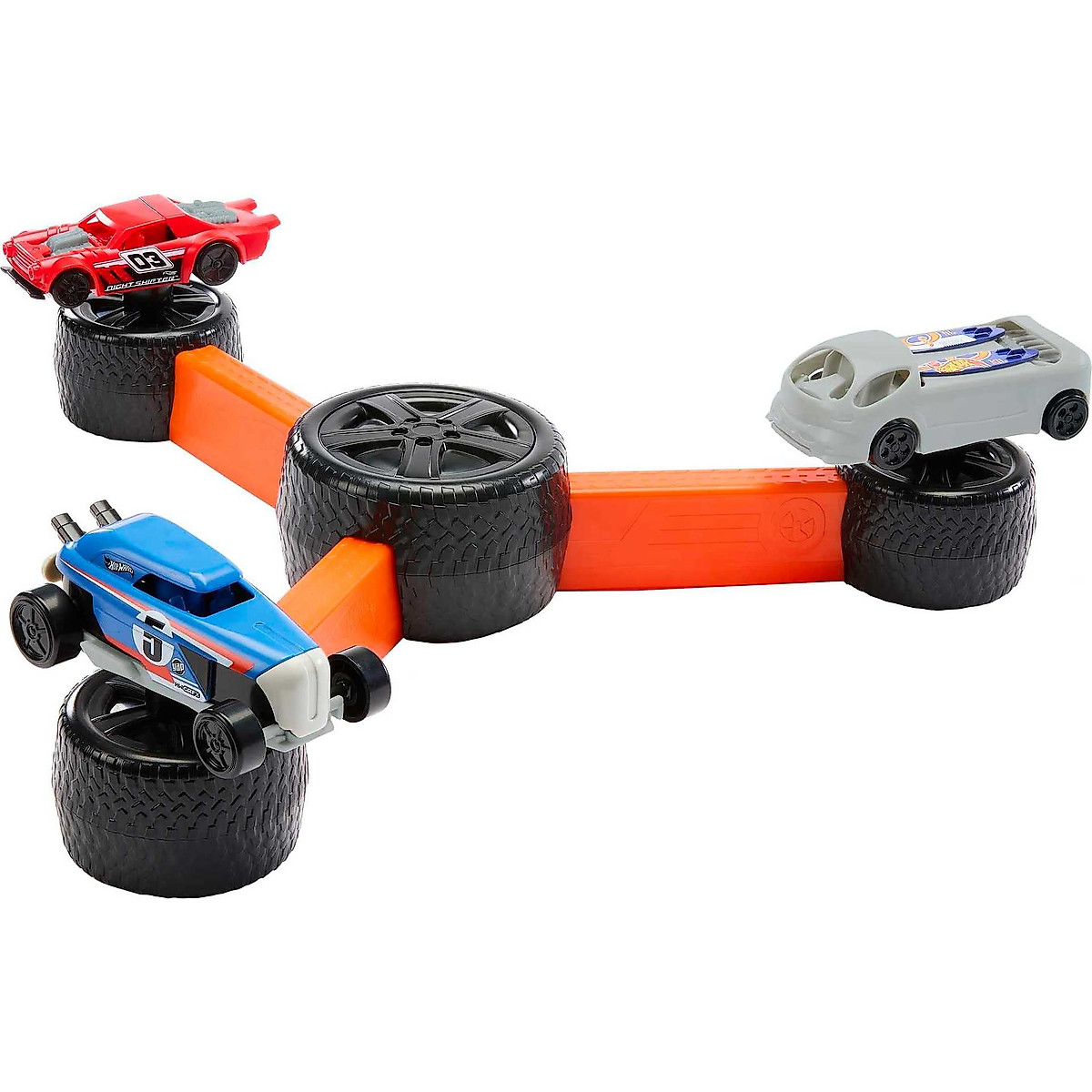 Mattel Games Hot Wheels Build ‘N Slam Kids Game with Buildable Classic Cars, Fix it Fast or Watch it Blast for 1-3 Players