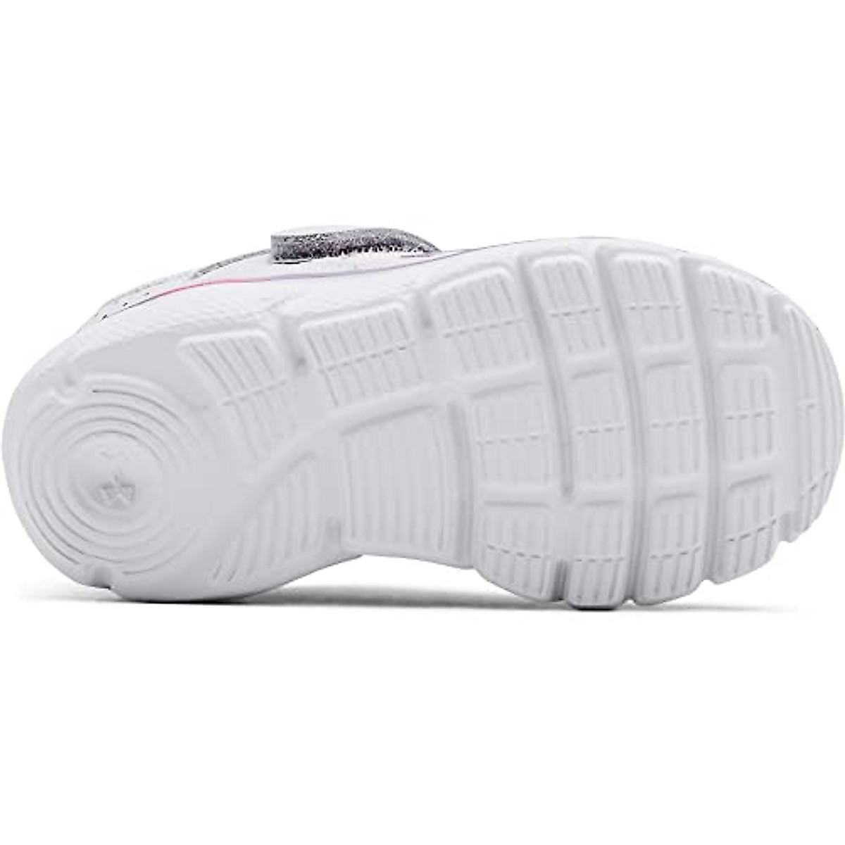 Under Armour Girls Assert 9 Alternate Closure Sneaker, (106) Halo Gray/White/Vivid Lilac, 5 Little Kid