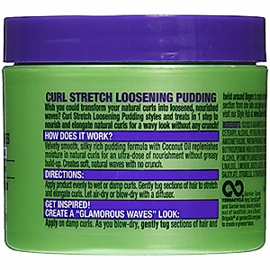 Garnier Fructis Style Curl Stretch Loosening Pudding, 4 Ounce Jar, For Naturally Curly Hair