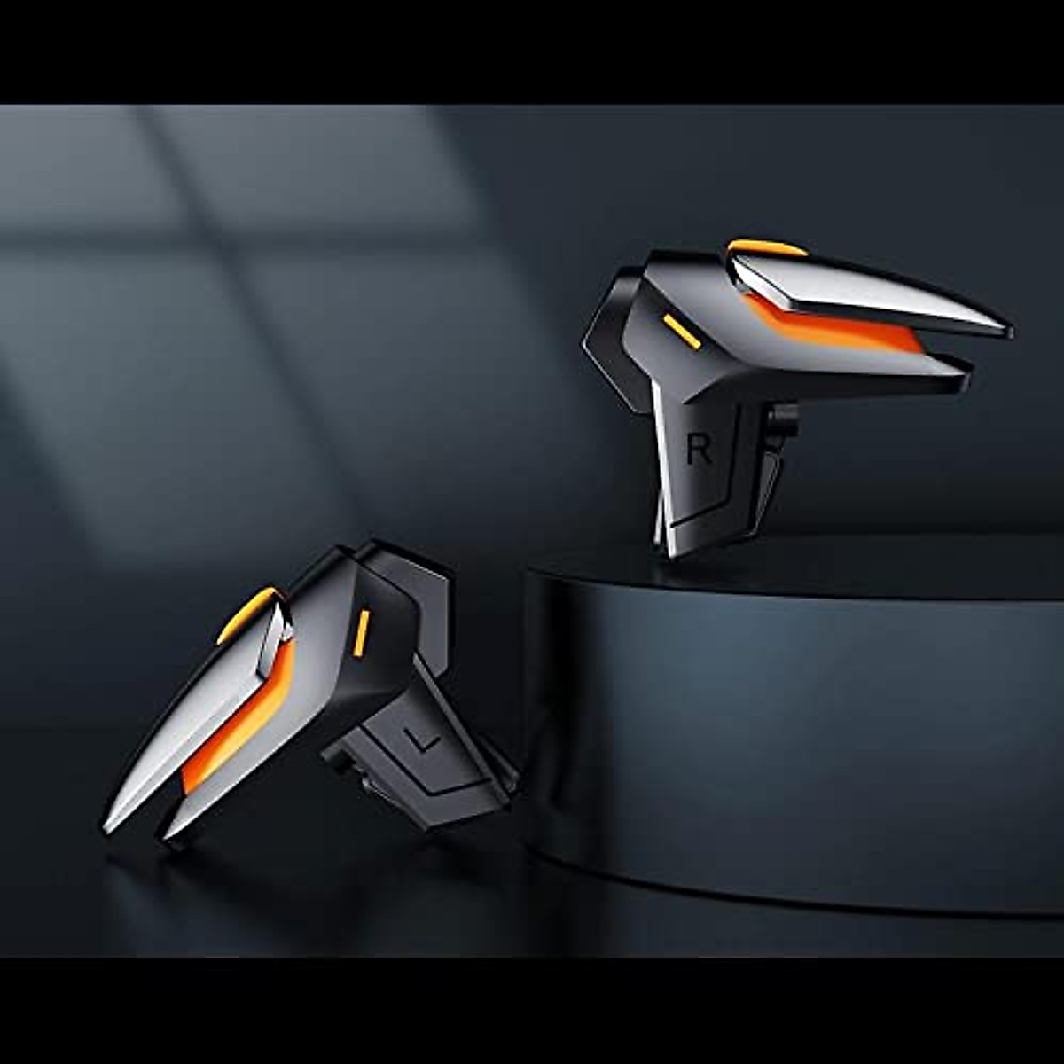 BoxWave Gaming Gear Compatible with Sharp Aquos R2 (Gaming Gear by BoxWave) - Touchscreen QuickTrigger, Trigger Buttons Quick Gaming Mobile FPS for Sharp Aquos R2 - Jet Black