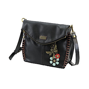 Chala Charming Crossbody Bag with Dragonfly Black