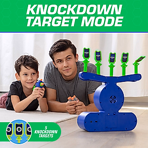 USA Toyz AstroShot Zero GSX Shooting Games for Kids - Nerf Compatible Glow in The Dark Floating Ball Targets for Shooting with Foam Blaster Toy Gun, 10 Floating Ball Targets, and 5 Flip Targets