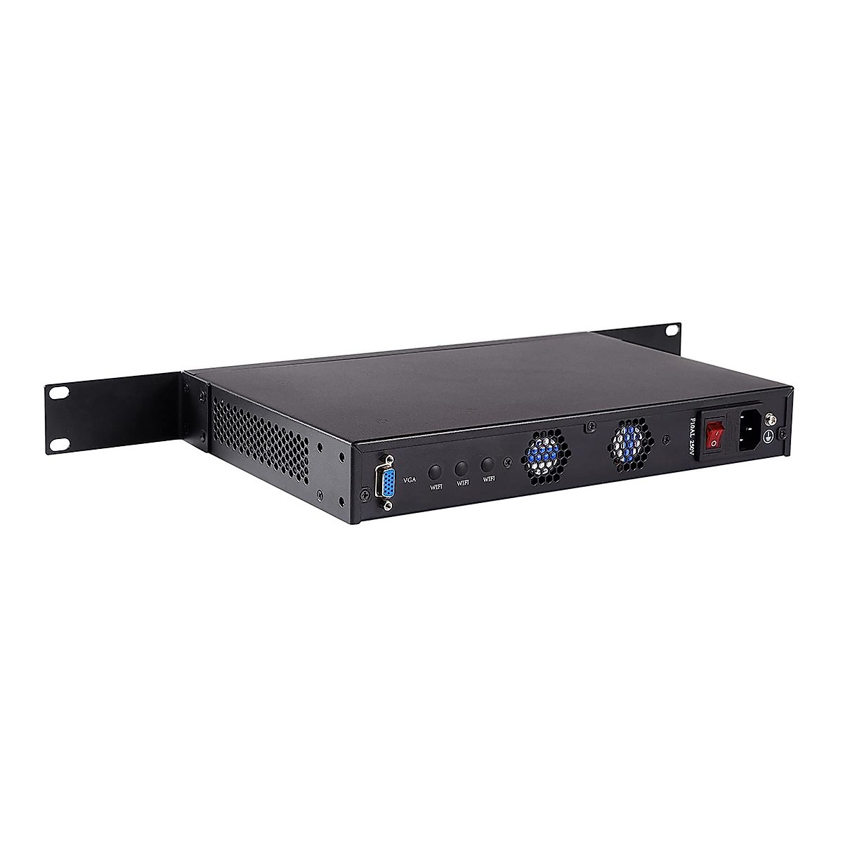 Firewall, OPNsense, VPN, Network Security Micro Appliance, Router PC, Intel I5 2520M / 2540M, RS03, AES-NI/6 Intel Gigabit LAN/2USB/COM/VGA/Fan, (4G RAM/32G SSD)