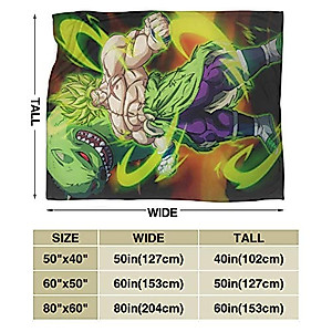 Mars Sight Broly Canon Blanket Throw Blanket Soft, Warm and Lightweight for Couch Bed Sofa Luxury Fleece Blanket