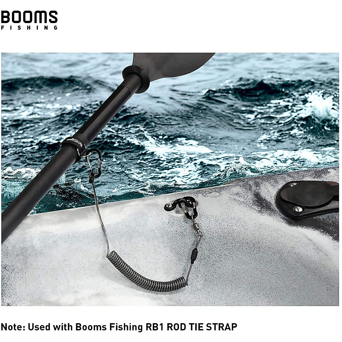 Booms Fishing T02 Fishing Pole Tether, Kayak Paddle Leash, Paddle Board Fishing Accessories, Heavy Duty Fishing Lanyard for Fishing Tools/Rods/Paddles, Assorted 3pcs