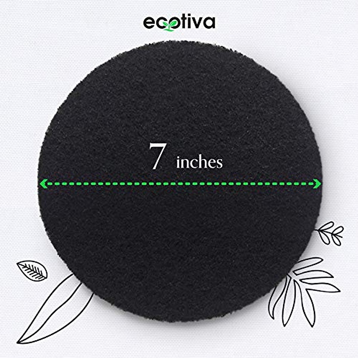8 Pack - Compost Bin Filters - Compost Filter - Charcoal Filters for Compost Bucket for Kitchen - Activated Charcoal Filter Sheets - Carbon Filters Compost Caddy - Compost Bin Charcoal Filters