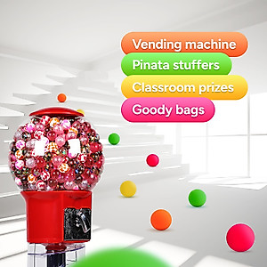 Entervending Bouncy Balls - Rubber Balls for Kids - Frosty Bounce Balls - 100 Pcs Large Bouncy Ball 45 mm - Super Ball Vending Machine Toys - Bouncing Balls Party Favors