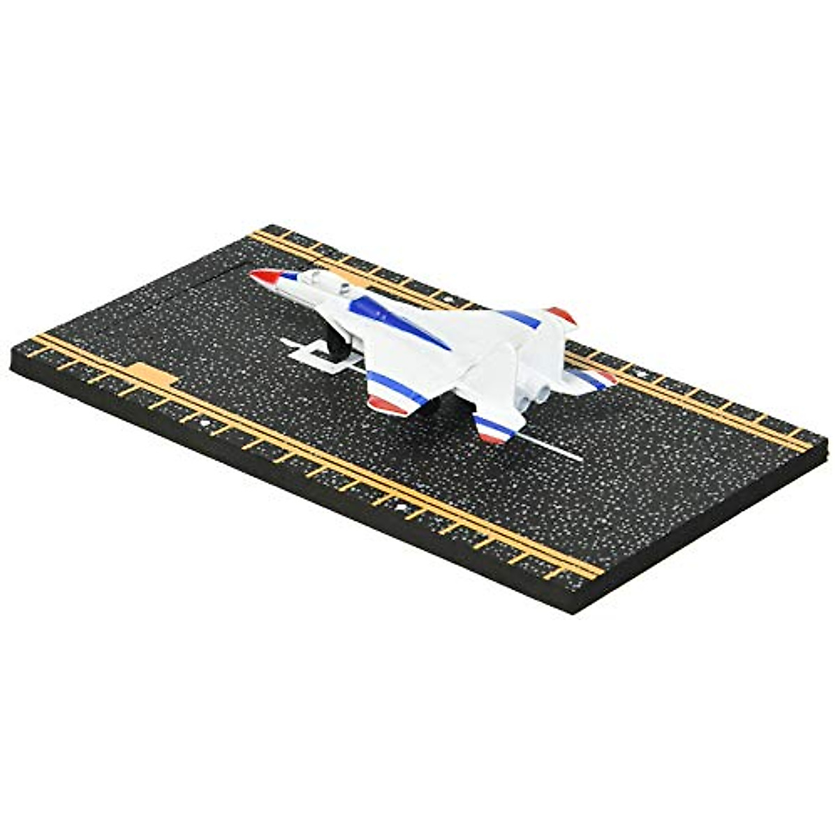 Hot Wings F-15 Eagle (Red, White Blue) with Connectible Runway Die Cast Plane