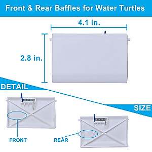 Wadoy AXV417WHP Pool Cleaner Kit Compatible with Hayward Navigator Pool Vac Ultra Pool Cleaners with AXV604WHP Front and Rear Bezels, AXV434WHP Flap, AXV414P Pod Shoes