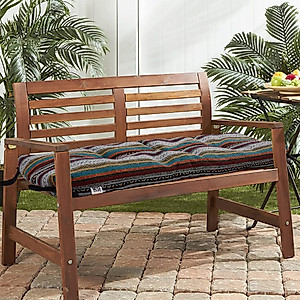 Big Hippo Bench Cushion 42 inch, Patio Bench Cushion Indoor, Patio Furniture Chair Cushion Bench Pad, Porch Swing Cushion with Ties