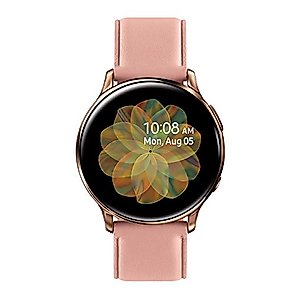 SAMSUNG Galaxy Watch Active 2 (40mm, GPS, Bluetooth, Unlocked LTE) Smart Watch with Advanced Health Monitoring, Fitness Tracking, and Long Lasting Battery, Pink Gold - (US Version)
