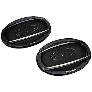 PIONEER TS-A6967S A-Series 6x9 Shallow 4-Way 450 Watts Max Power Black Car Audio Speakers (Pair)