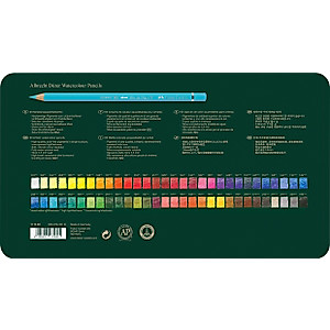Faber Castell Albrecht 117560 Dura Watercolor Pencils, 60 Colors, Can