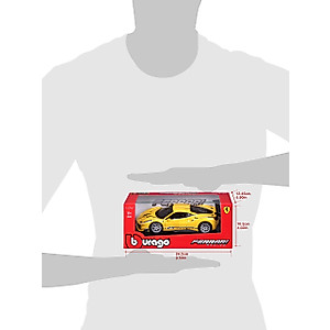 Bburago 18-26307 Ferrari Racing 488 Challenge 1:24 Scale Die-Cast Collectible Car, Yellow