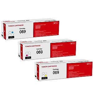 3 Pack 069 C/M/Y Toner Cartridge Compatible 5093C001 5091C001 5092C001 Toner Cartridge Replacement for Canon imageCLASS LBP673Cdw LBP674Cx LBP674Cdw MF752Cdw MF753Cdw MF751Cdw MF756Cx Printer