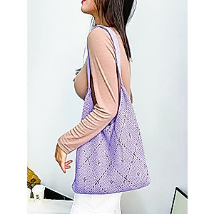 Fairycore Tote Bag for Women Fairy Grunge Aesthetic Tote Bag Aesthetic Tote Bags Fairy Grunge Accessories (Purple)