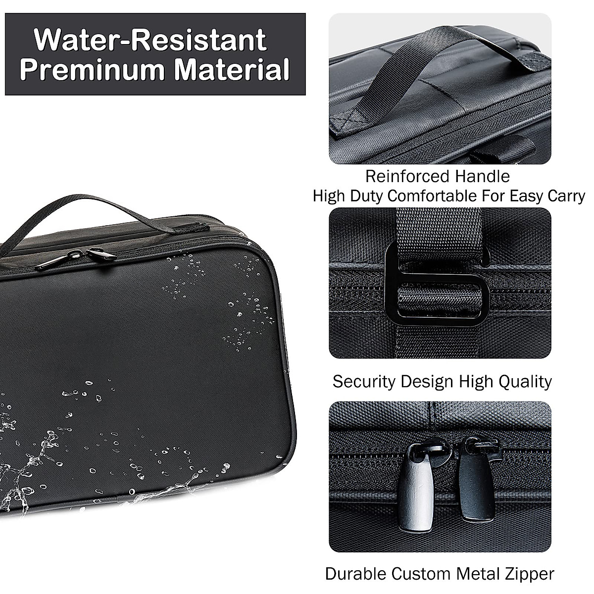 Toiletry Bag for Men, Hanging Travel Bag for Toiletries, Shaving Bag for Men Travel, Toiletry Bags for Traveling, Large Travel Size Toiletry Organizer (Upgraded) , Travel Case Kit Accessories