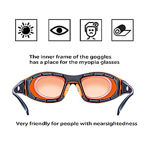 JILERWEAR Professional 180nm-540nm OD 6+ Violet/Blue/Green Laser Safety Glasses for 405nm, 445nm, 450nm,473nm, 532nm Laser Lightweight and Fashion Design