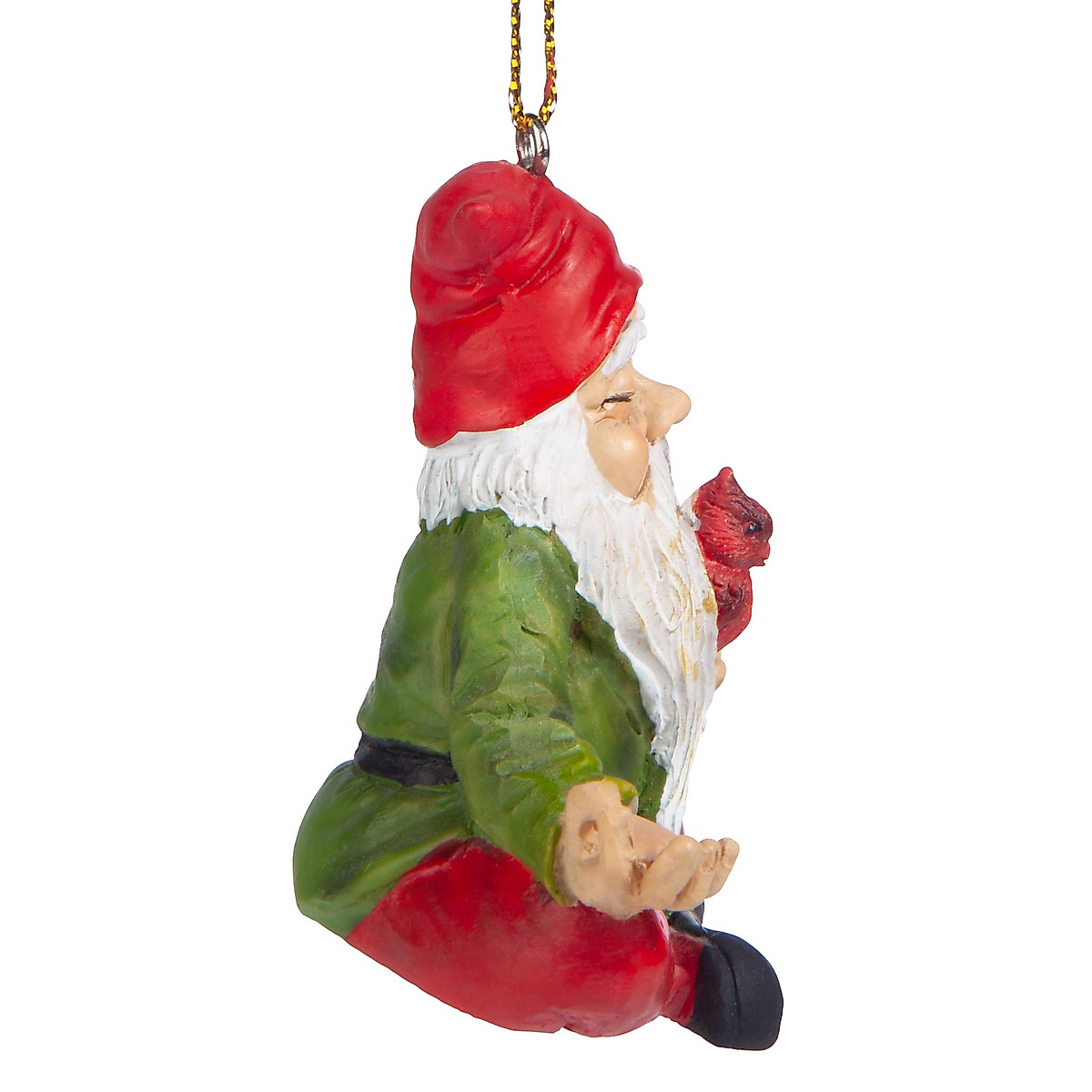 Design Toscano QM17010 Christmas Ornament - Garden Gnomes Figurine - Zen Garden Gnomes - Meditating Gnome Statues, 3 Inch