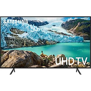 SAMSUNG UN75RU7100FXZA Flat 75-Inch 4K UHD 7 Series Ultra HD Smart TV with HDR and Alexa Compatibility (2019 Model)