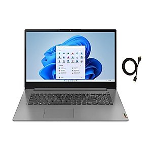 Lenovo 2023 IdeaPad 3 17.3" FHD IPS Premium Business Laptop, Gen 4 AMD 6-Core Ryzen 5 5625U Upto 4.3GHz, 24GB RAM, 512GB PCIe SSD, AMD Radeon Graphics, Fingerprint, Windows 11 Pro + HDMI Cable, Gray