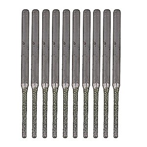 BQLZR 1.5MM Silver Extended Gems Diamond Drill Bits Bowlder Pearls Jewelry Agates Hole Drill Bits Diamond Coated Tip Pack of 10
