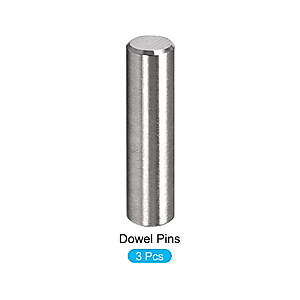 METALLIXITY Dowel Pin (12x45mm) 3Pcs, 304 Stainless Steel Shelf Support Pegs Pin Fastener Elements - for Metal Devices, Furniture Installation, Industrial, DIY