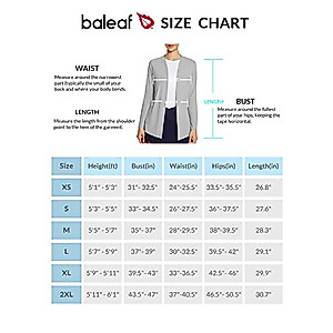 BALEAF Women's Rash Guard Long Sleeve UPF 50+ Sun Shirts Lightweight Quick Dry Cardigan UV Protection Rashguard Swimsuit Swimwear Grey XL