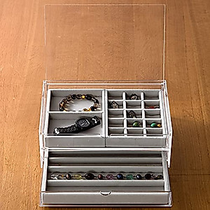 Acrylic Storage Large Case 2 Drawers