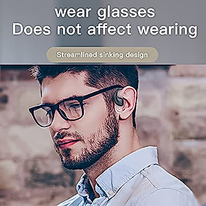 Niaviben Sports Earphone Bone Conduction Headphones Bluetooth Ear Hook Waterproof Wireless Not in The Ear Headset